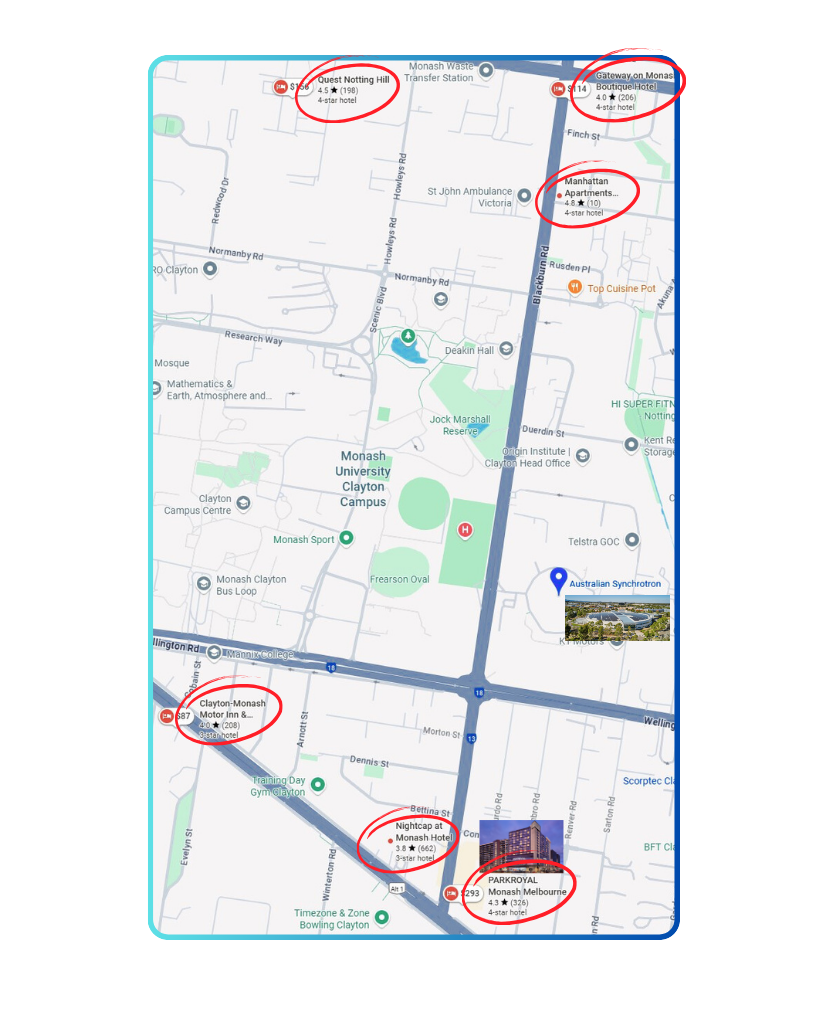 User Meeting 2025 Accommodation Options | ANSTO